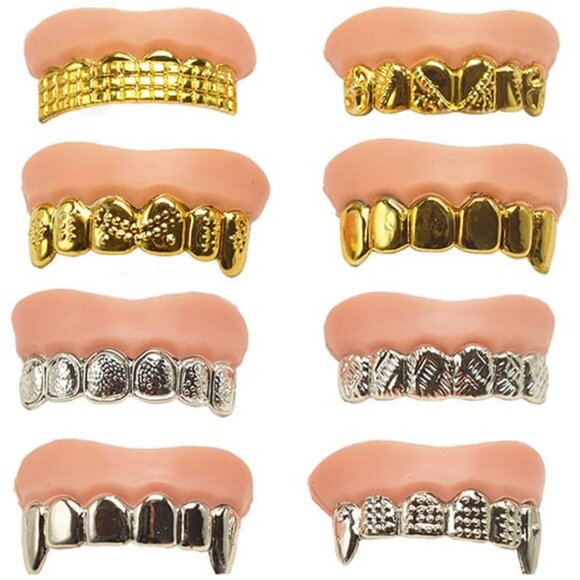 YNS Generic | Toys | Fun Bling Bling Grillz Set Of Gold And Silver ...